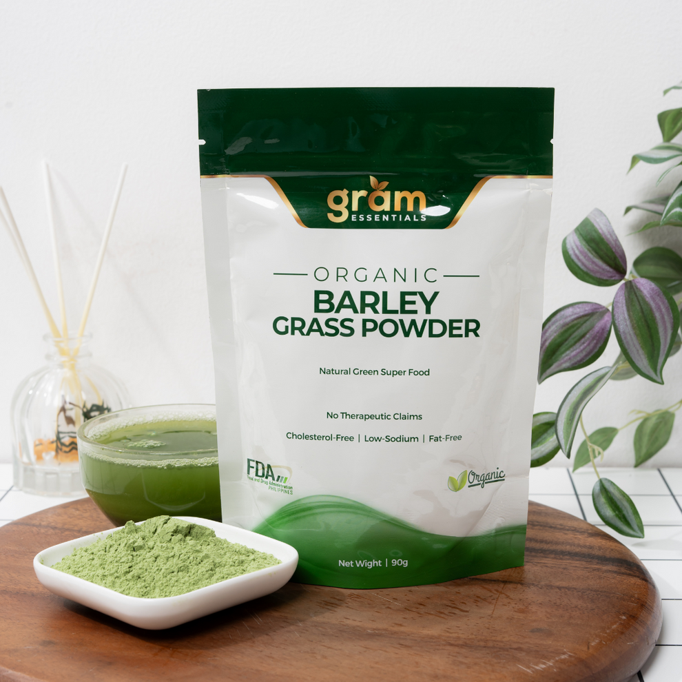 Organic Barley Grass Powder Pouch (90 grams) – GRAM Essentials