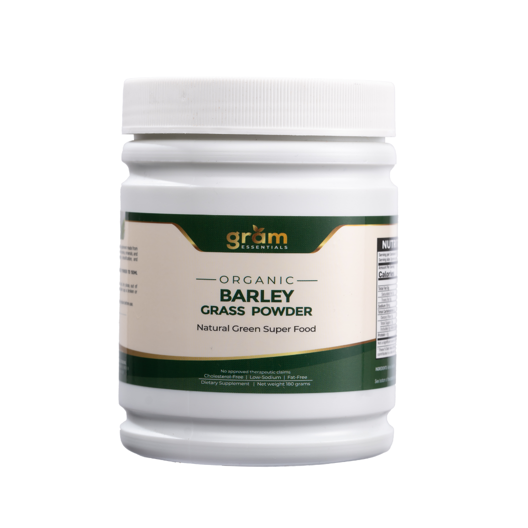 Organic Barley Grass Powder Jar – GRAM Essentials