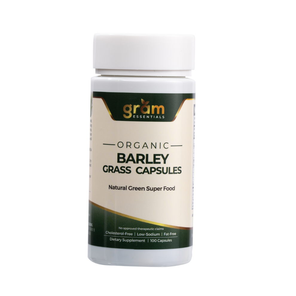 Organic Barley Grass Capsules – GRAM Essentials