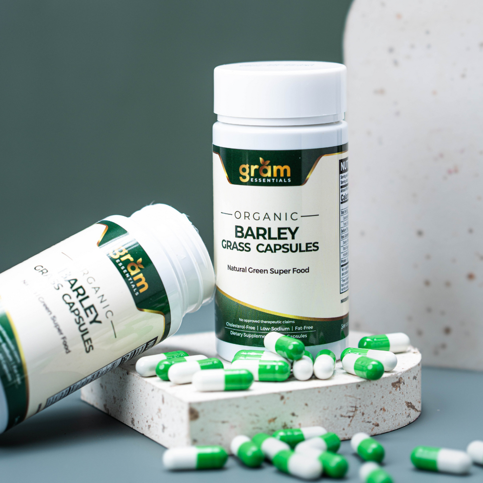 Organic Barley Grass Capsules – GRAM Essentials